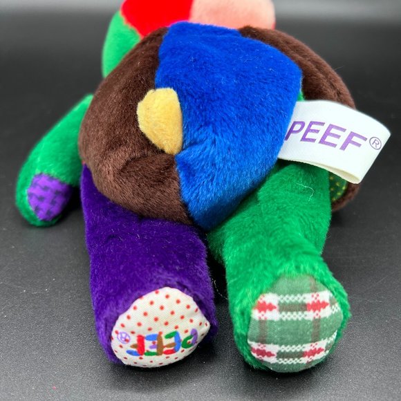 Peef | Toys | Vintage 996 Peef The Christmas Bear Plush Colorblock ...